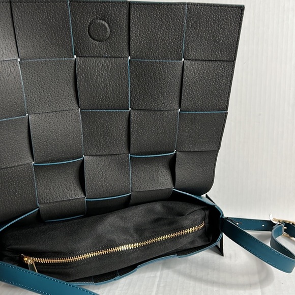 Valentina Fiore | Bags | Nwt Valentina Fiore Teal Patchwork Leather ...